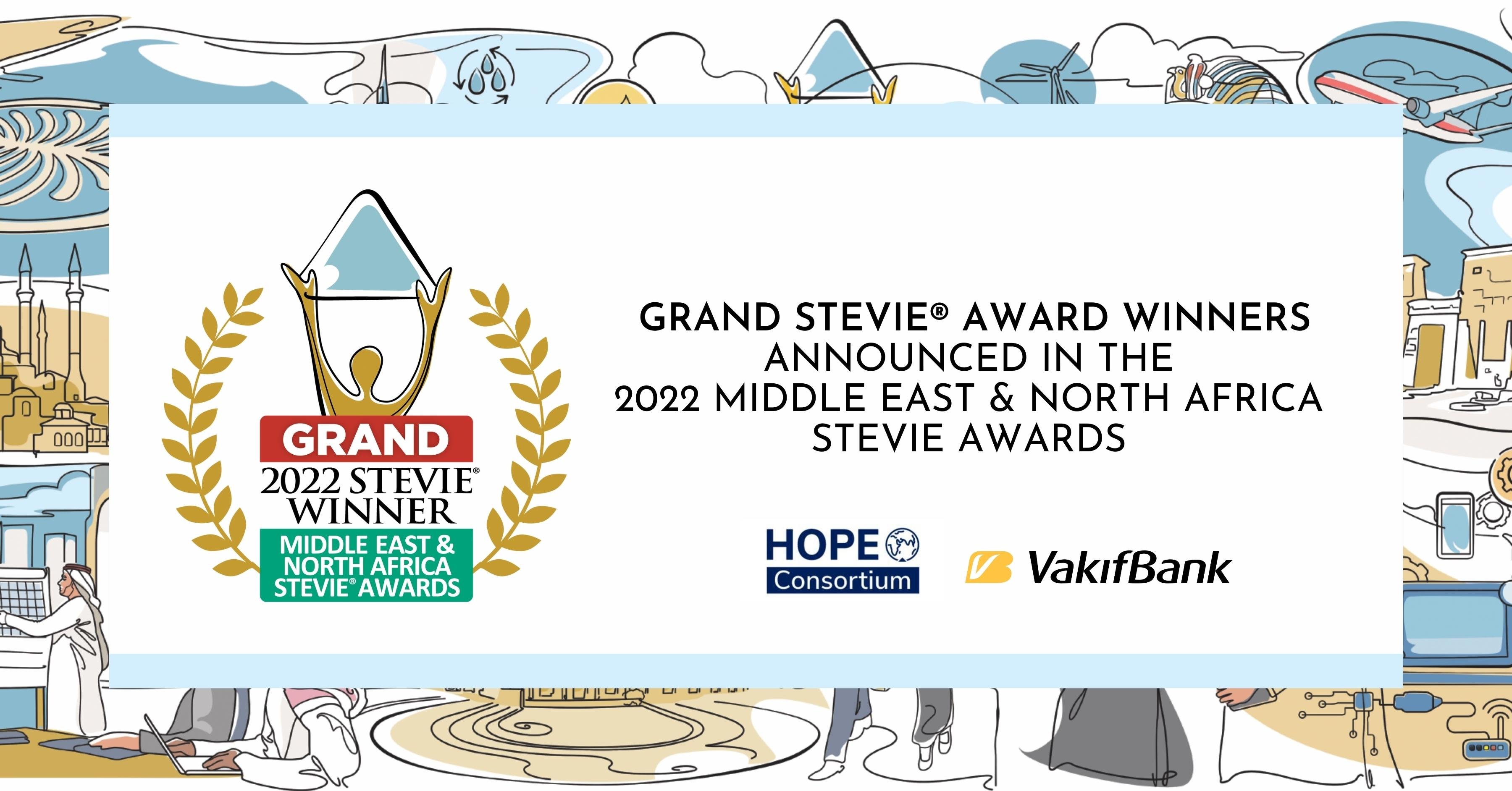 Grand Stevie® Award Winners Announced in the 2022 Middle East & North Africa Stevie Awards
